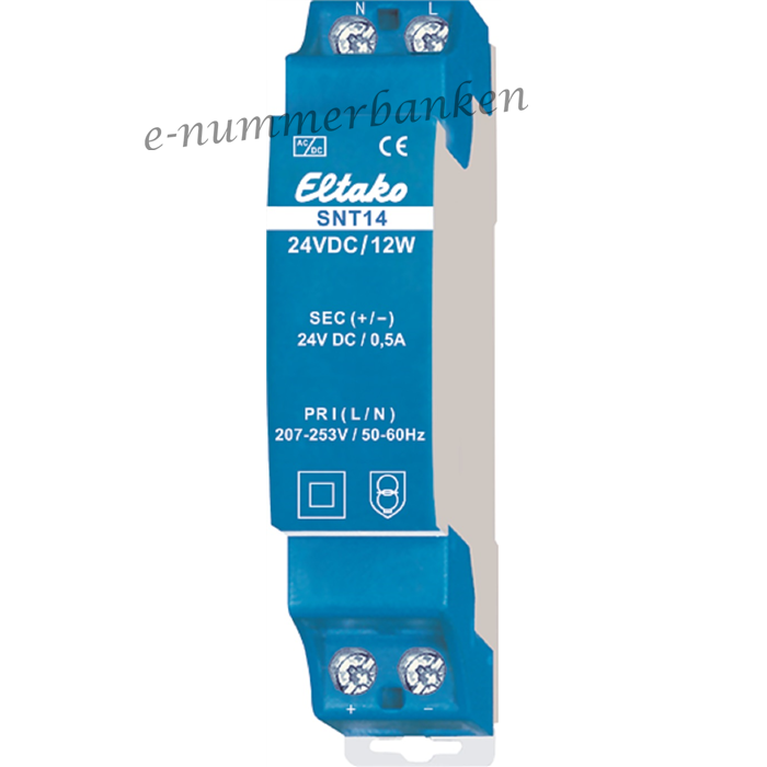 E-nummer 52 401 83 - Spänningsaggregat 24V/12W - Eltako GmbH