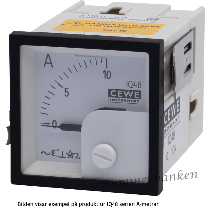 E-nummer 42 221 25 - AMPEREMETER IQ48 0-15A - Secure Meters (Sweden) AB
